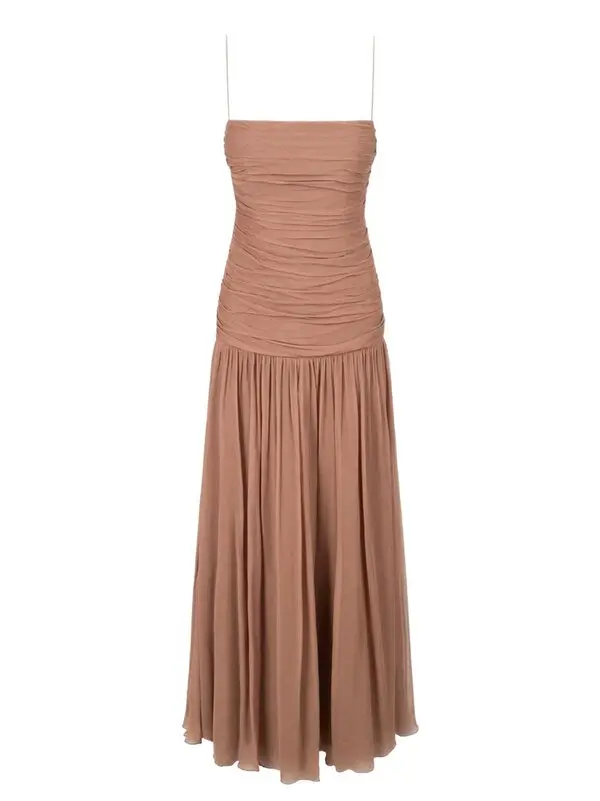 Staud Dalton Dress - Brown