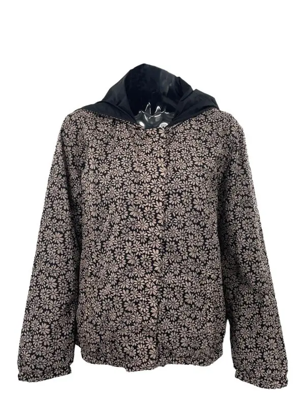 Max Mara Long Sleeve Casual Jacket With Elasticated Cuffs And Hem - Black