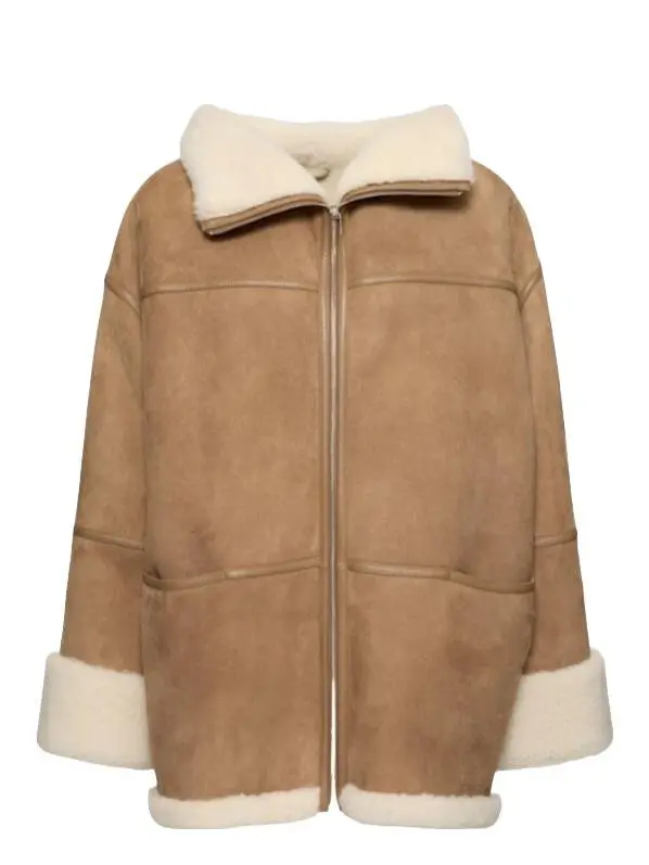 TOTEME Shearling Lined Jacket - Brown