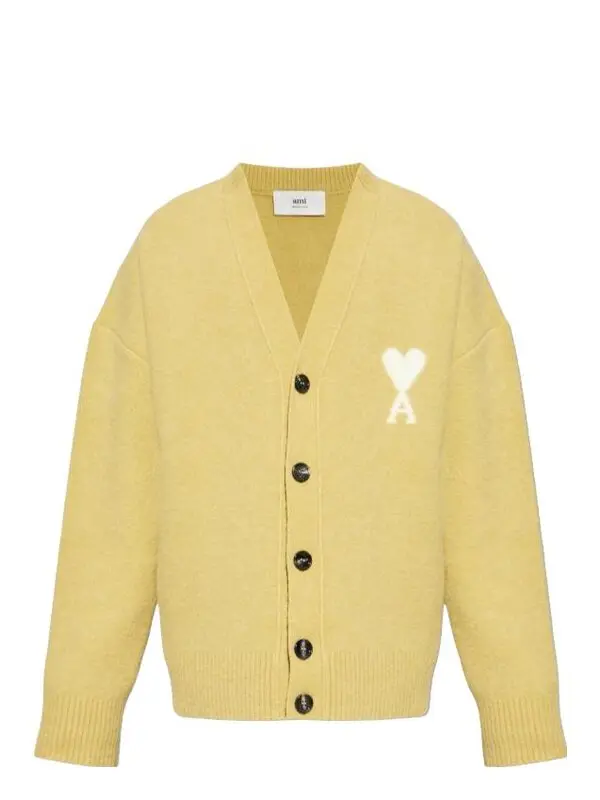 Ami De Coeur Knitted Cardigan - Green