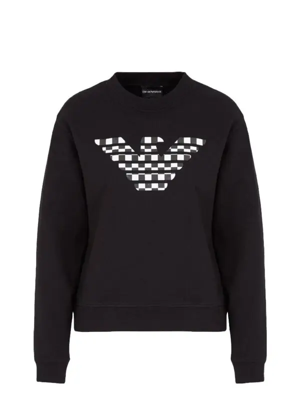 Emporio Armani Checkerboard Logo Sweatshirt - No