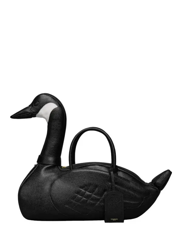 Thom Browne Goose-motif Tote Bag - Black