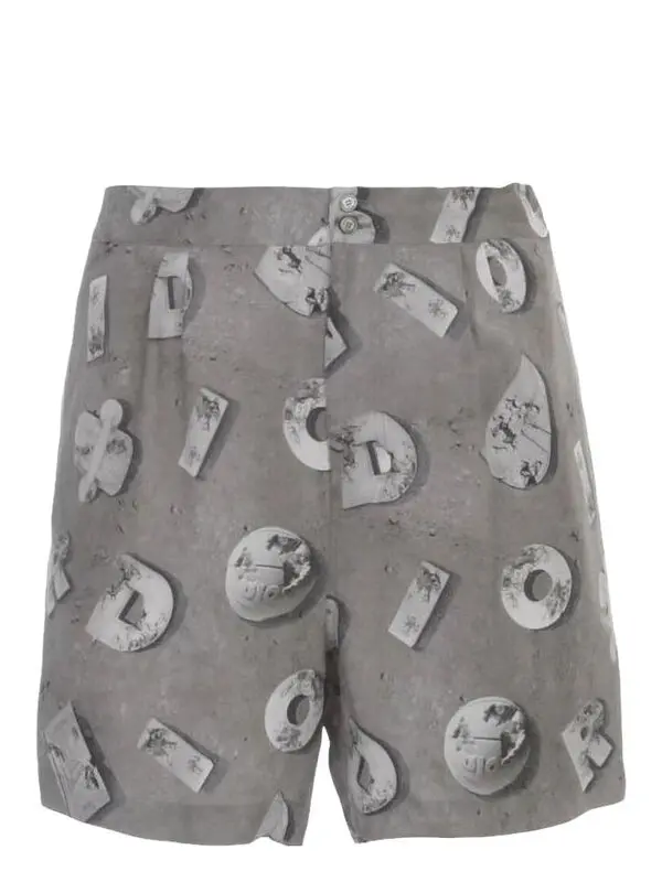 Dior Printed Shorts - Gray