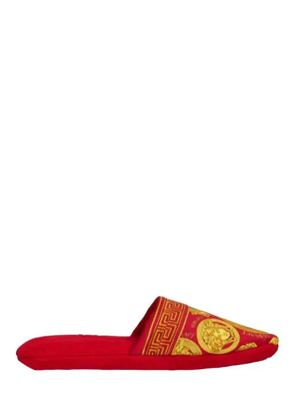 Versace Logo Slippers - Red