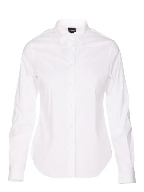 Aspesi Long Sleeve Buttoned Shirt - White