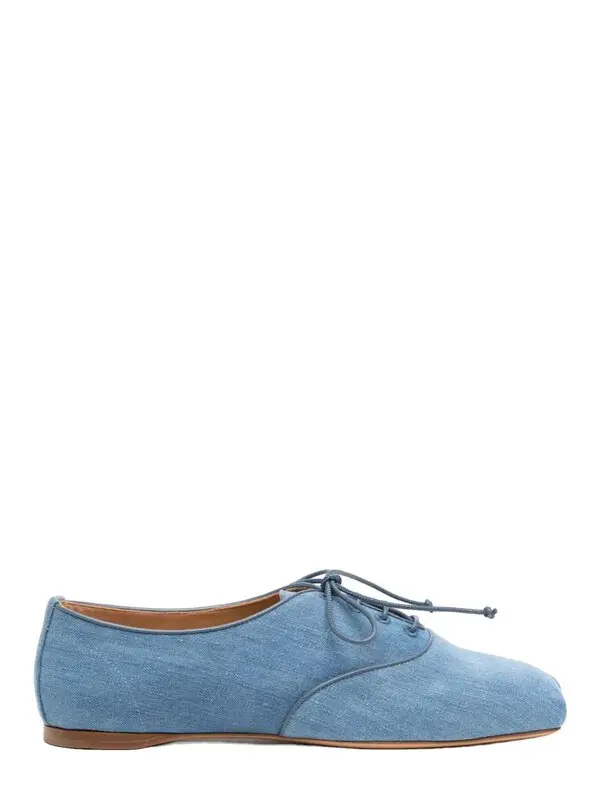 Gabriela Hearst Lace-up Square Toe Flats - Blue