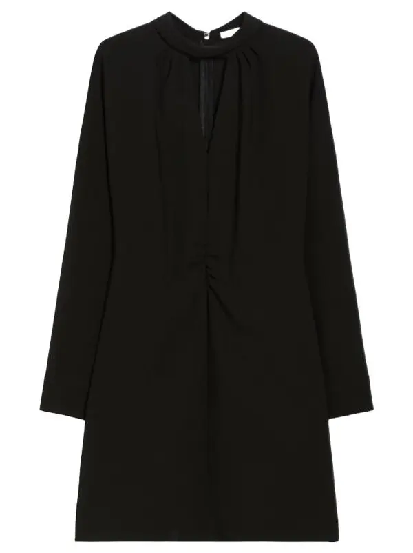 PENNYBLACK Long Sleeve Round Neck Dress - Black