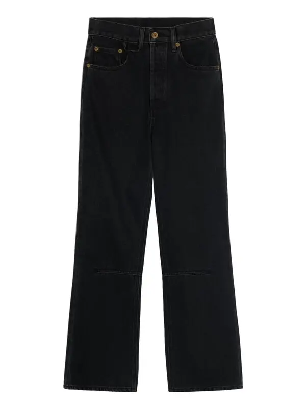Jacquemus Le De-nîmes High-waisted Flared Jeans - Black