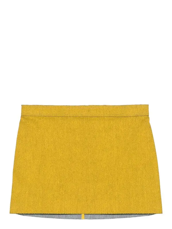 Rick Owens Coated-finish Mini Skirt - Lemon