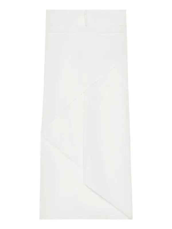 COURREGES Asymmetric Hem Infinity Skirt - White