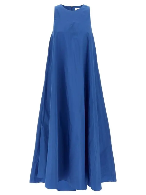 P.a.r.o.s.h Sleeveless Crewneck Maxi Dress - Cobalt Blue