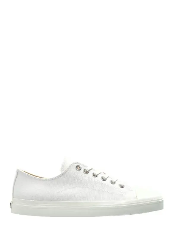 Moschino Contrast-stitched Lace-up Sneakers - White