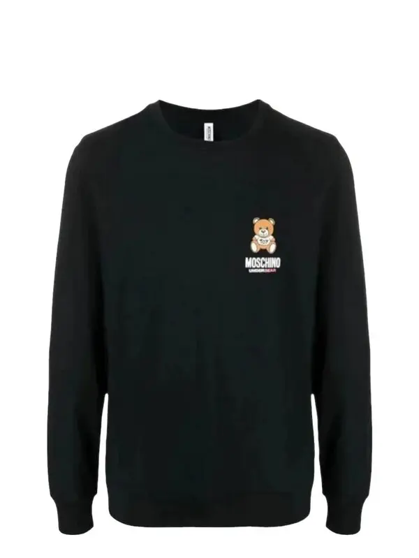 Moschino Teddy Bear Motif Sweatshirt - Black