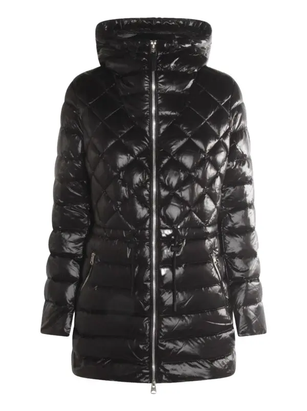 Mackage Diamond-quilted Hooded Coat - Black
