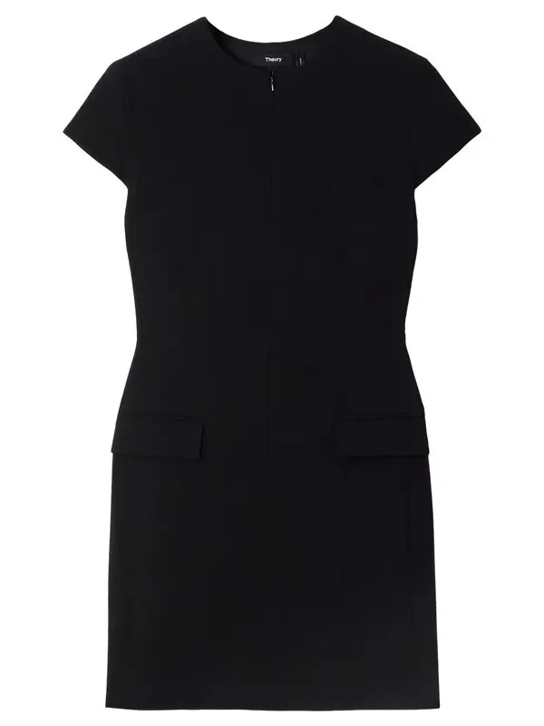 Theory Short-sleeved Mini Dress - Black