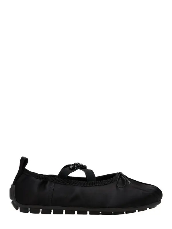Simone Rocha Embellished Grip Ballet Flats - Black