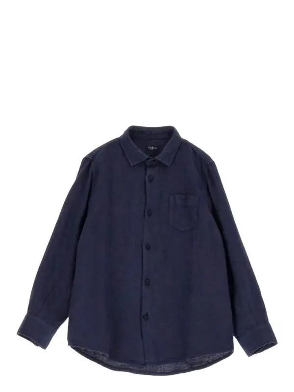 IL GUFO Buttoned Long-sleeve Shirt - Blue