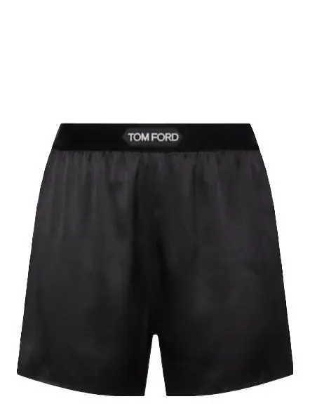 TOM FORD Elastic Waist Shorts - Black