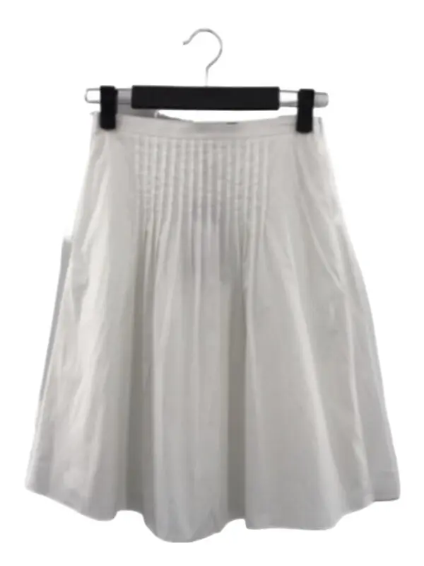 Max Mara Pleated Detail Skirt - Gray