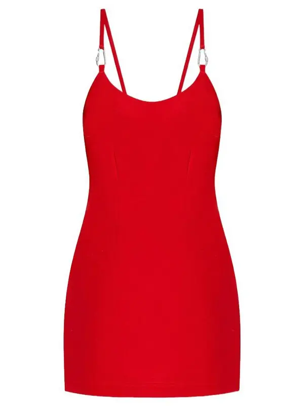 Heron Preston Cross-over Strap Dress - Red