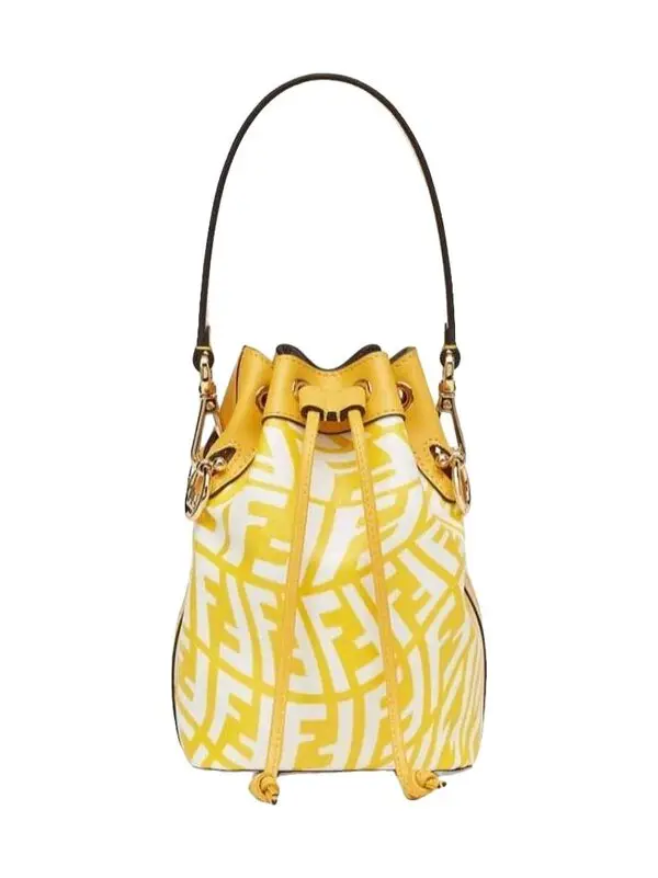 Fendi Mon Trésor Ff Vertigo Bucket Bag - Yellow