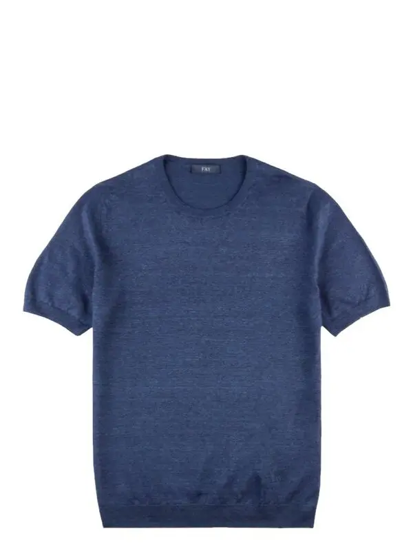 FAY Knitted T-shirt - Blue