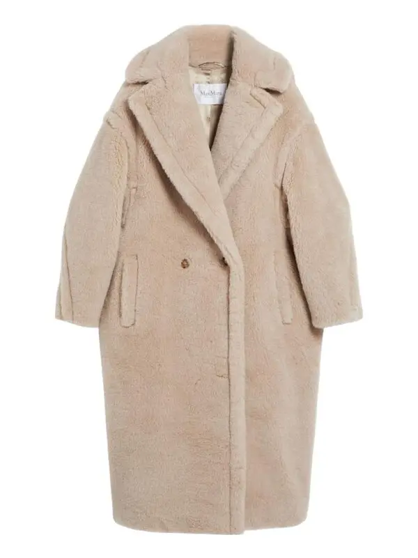 Max Mara Tedgirl Buttoned Long Coat - Sand-colored