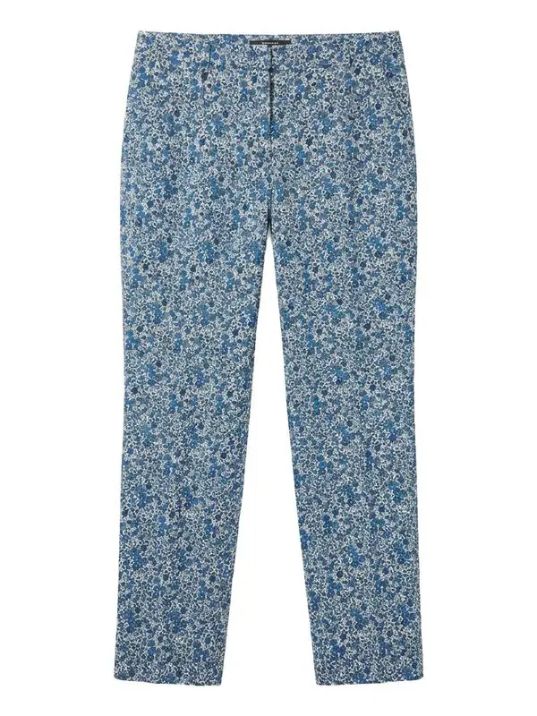 Max Mara Floral Print Casual Pants - Gray