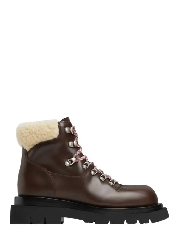Bottega Veneta Lug Hiking Ankle Boots - Black