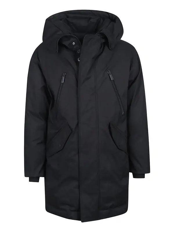 Dsquared2 Hooded Zip-fastening Parka - Black
