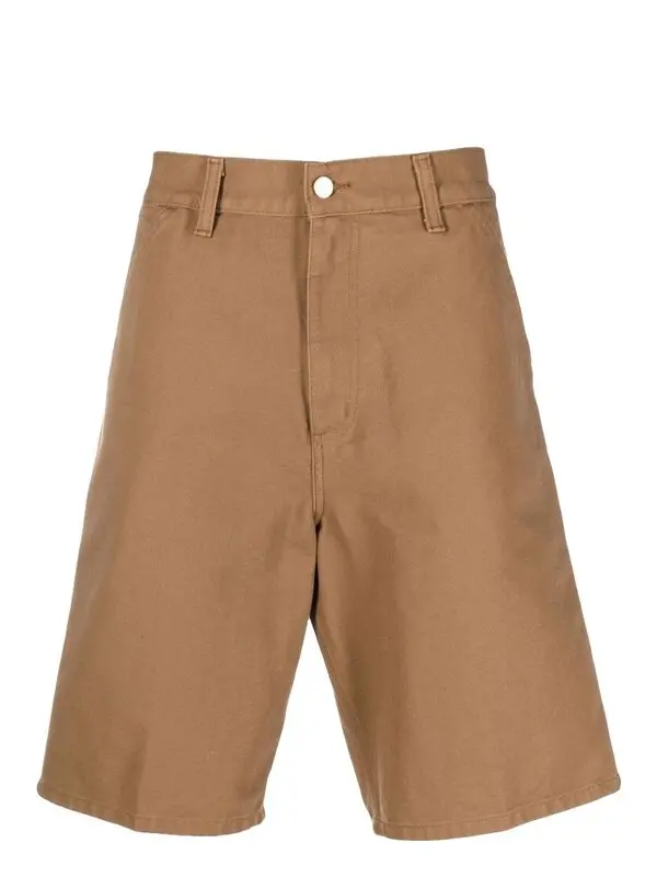 Carhartt Work In Progress Logo Patch Chino Shorts - Brown