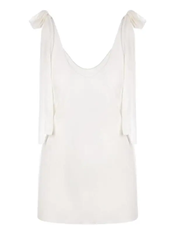 Chloé U-neck Tank Top With Strap Detail - White