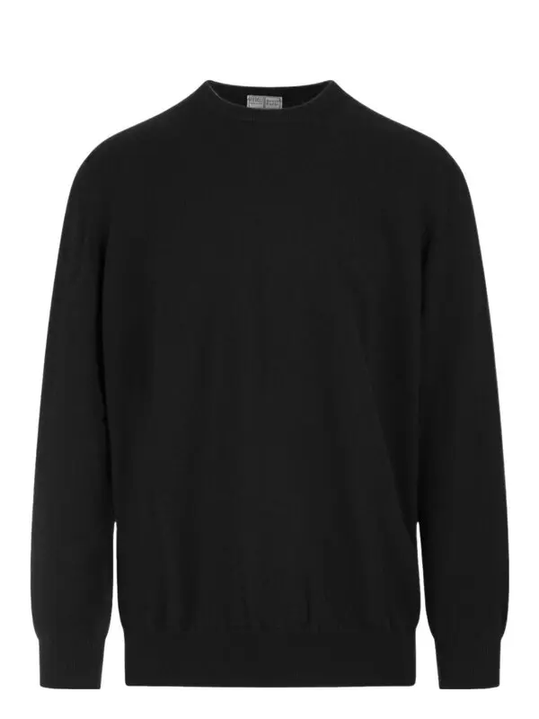 Fedeli Long-sleeved Sweater - Black