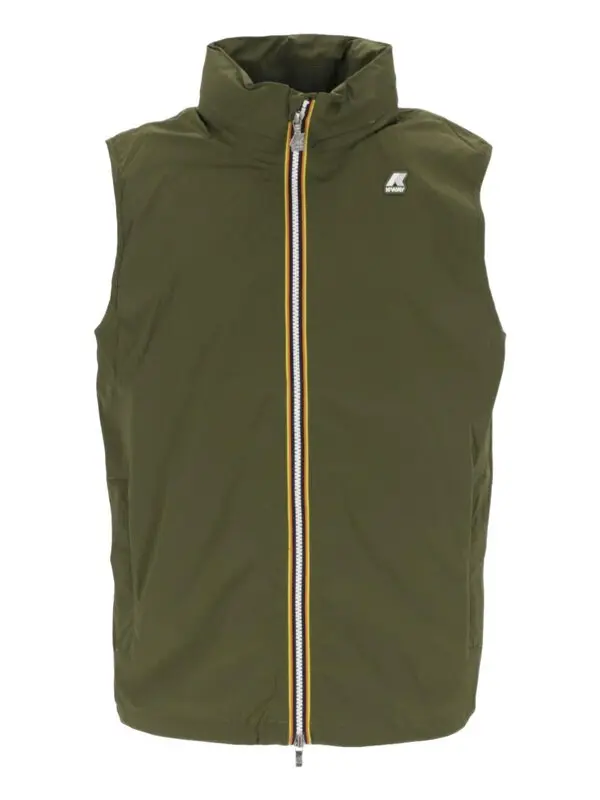 K-WAY Valen Sleeveless Zip-up Vest - Green