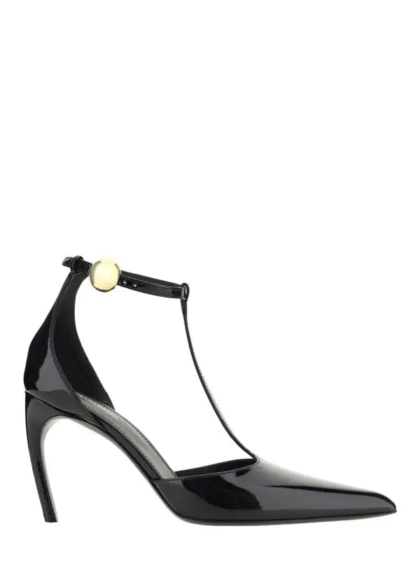 FERRAGAMO T-strap Pointed-toe Pumps - Black