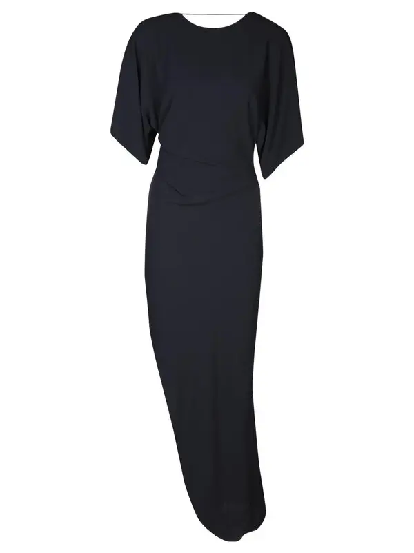 Red Valentino Asymmetrical Fluid Maxi Dress - Black