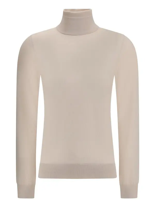Loro Piana Ribbed Turtleneck Sweater - Cassava Flour