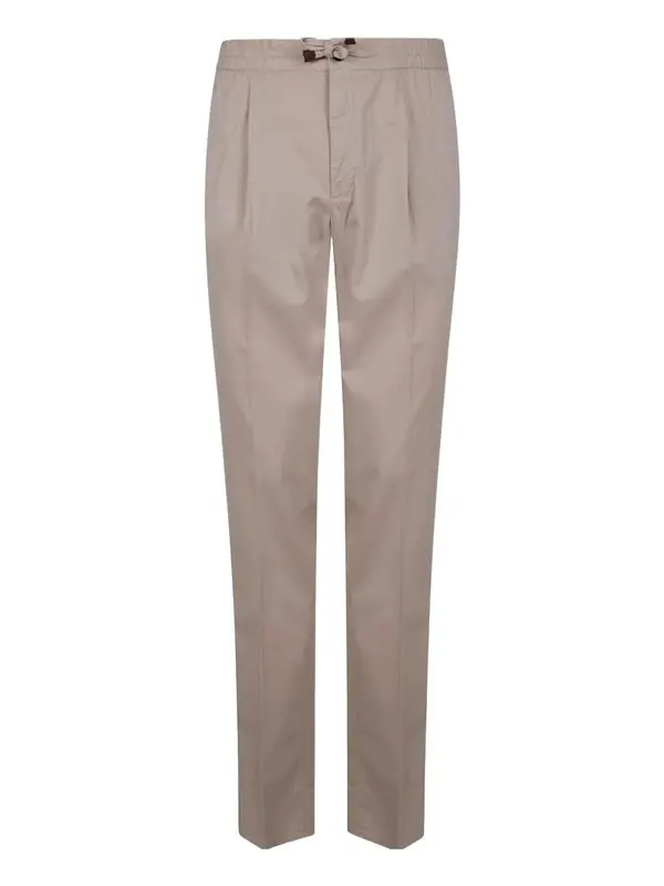 Incotex Pleat-detail Trousers - Dark Beige