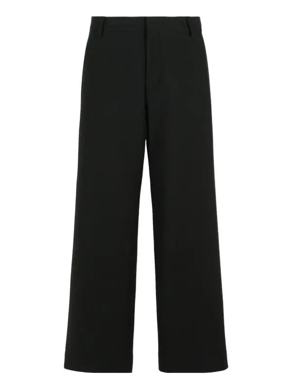 Closed Polyester Blend Tailored Straight Leg Pants - Black