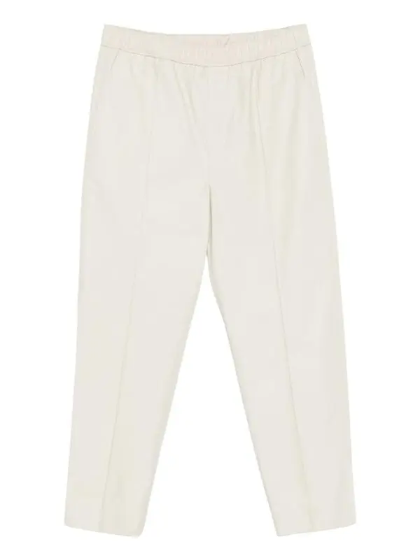 LANVIN Elasticated Waist Pleated Trousers - White