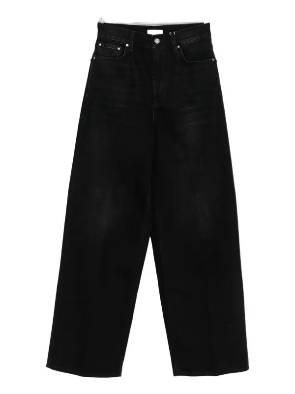 TOTEME Wide Leg Denim Jeans - Black