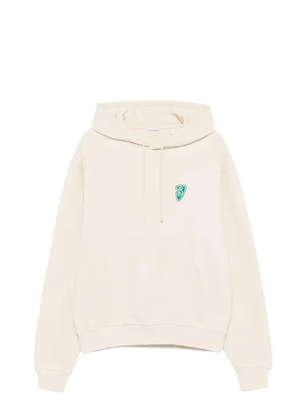 Burberry Logo Printed Drawstring Hoodie - No