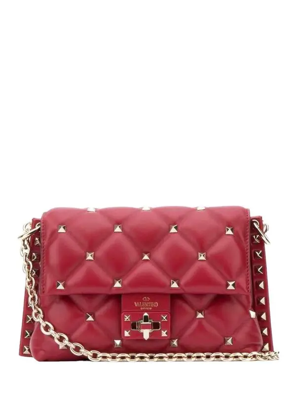 Valentino Garavani Ruby Rivet Shoulder Bag - Red