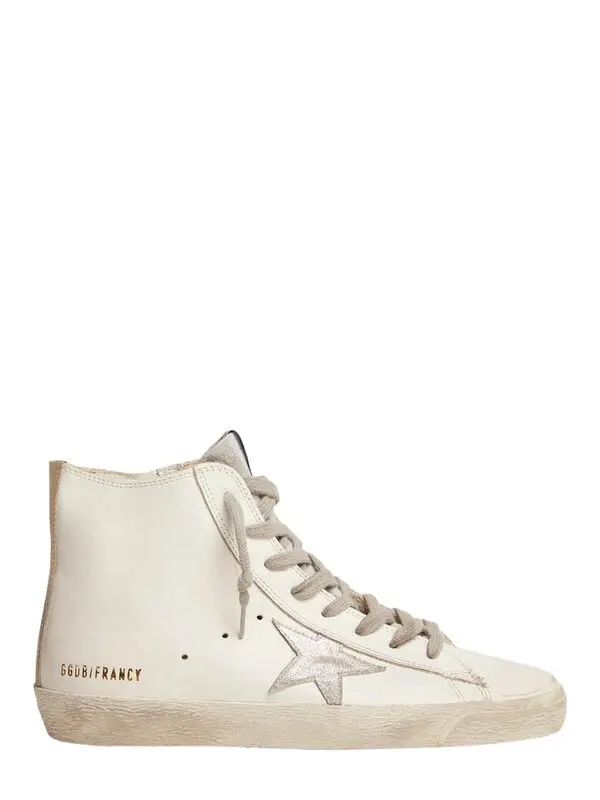 GOLDEN GOOSE Francy High-top Sneakers - White