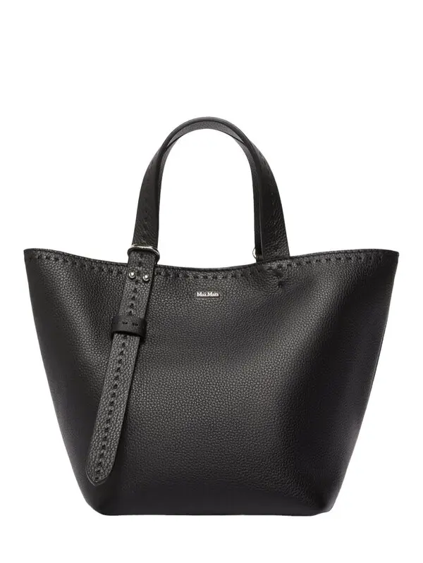 Max Mara Extra-small Leather Archetipo Bag - Black