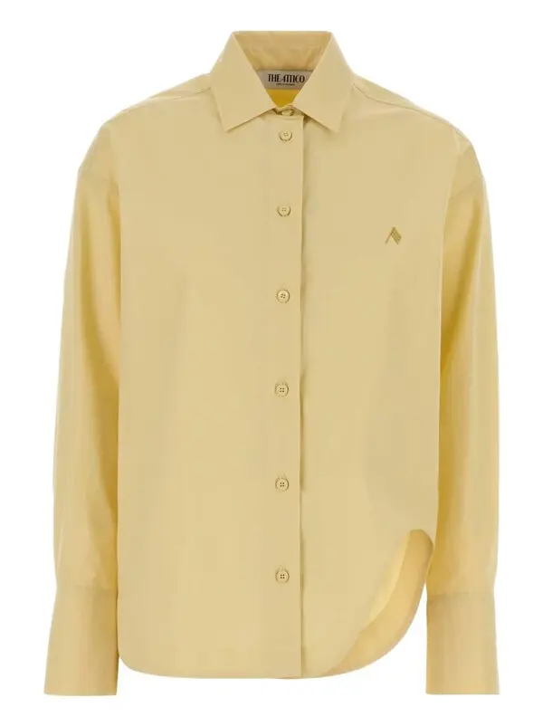 Attico Logo Embroidered Shirt - Nude