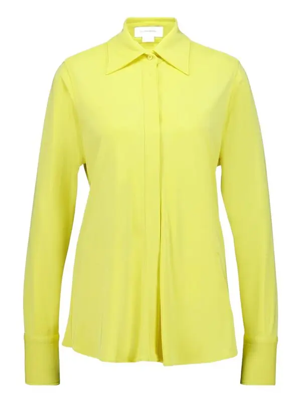 Stella McCartney Long-sleeved Crepe Shirt - Yellow