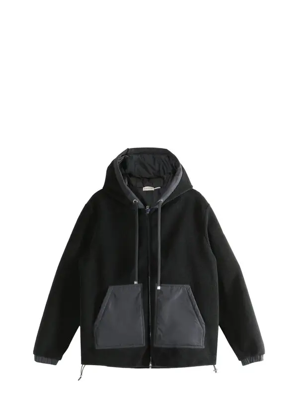 Moncler Long Sleeve Hooded Sweatshirt - Black