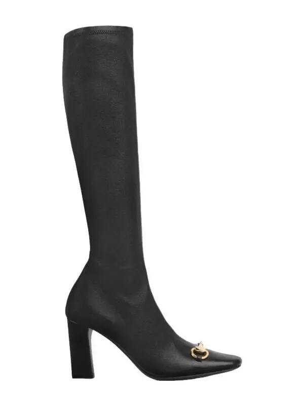Gucci Signora Boots With Horsebit Detail - Black