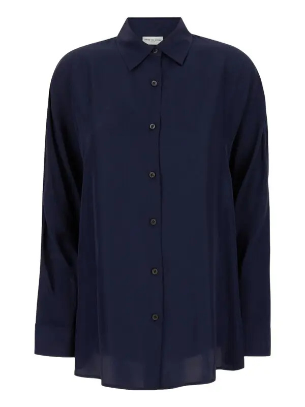 Dries Van Noten Long Sleeve Button-up Shirt - Black